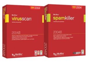 virusscan v8 0/spamkiller v5 0