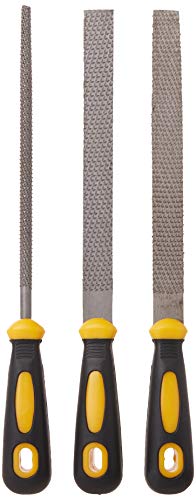 WOODSTOCK D3113 3-Piece Wood Rasp Set with Rubber Handles