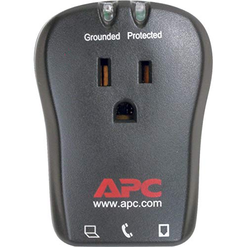 APC P1T 120V Portable Surge Protector,Black