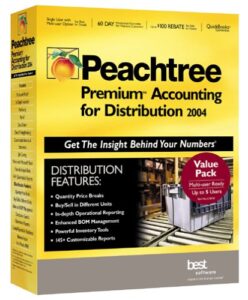 peachtree premium accounting for distribution 2004 multiuser