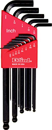 Eklind 13222 Ball-Hex L-Key allen wrench Combo- Inch / MM (2 sets 22pc), 22-piece set