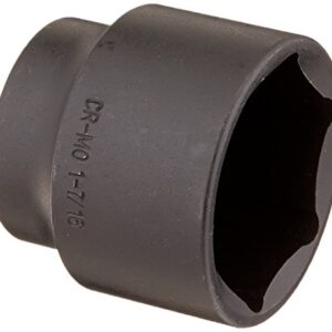 Sunex 246, ½" Drive, 1-7/16" Impact Socket, Cr-Mo Alloy Steel, Radius Corner Design, Chamfered Openings, Dual Size Markings, Meets ANSI Standards