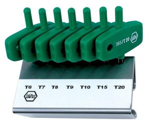 wiha 36590 torx hex key set, wing handle, 7 piece