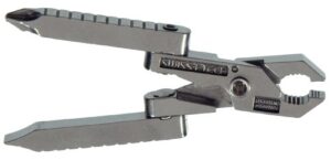 swiss+tech st50022 stainless steel 6-in-1 key chain multi tool, polished finish (single pack)