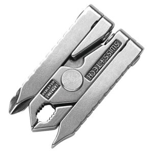 SWISS+TECH ST50022 Stainless Steel 6-in-1 Key Chain Multi Tool, Polished Finish (Single Pack)