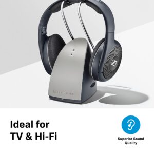 Sennheiser RS120 II On-Ear Wireless RF Headphones with Charging Cradle