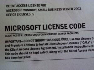 microsoft windows small business server cal 2003 license pack transition pack device cal [old version]