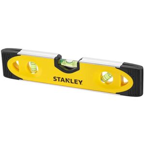 stanley 0-43-511 spirit level "torpedo" of plastic/aluminum, black