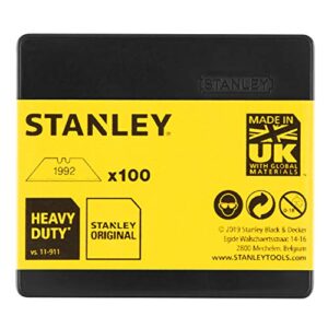 Stanley 1-11-921 Knife Blade "No.1992" unperforated (100 Piece), Silver