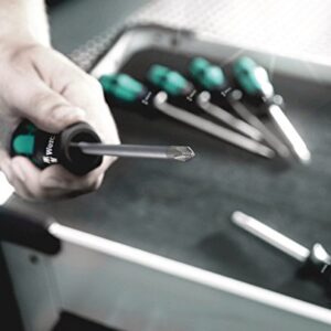 Wera - 5105650001 Kraftform Plus 334/6 Screwdriver Set with Rack and Lasertip, 6-Pieces