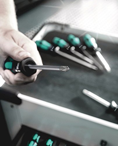 Wera - 5105650001 Kraftform Plus 334/6 Screwdriver Set with Rack and Lasertip, 6-Pieces