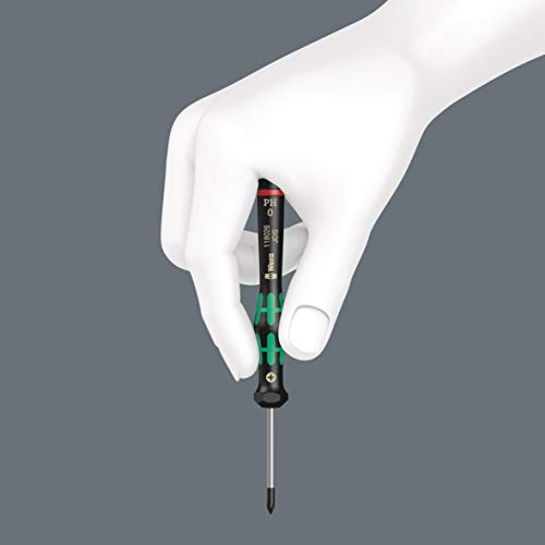 WERA 05118022001 2050 PH Screwdriver for Phillips Screws for Electronic Applications, PH 0 x 60 mm