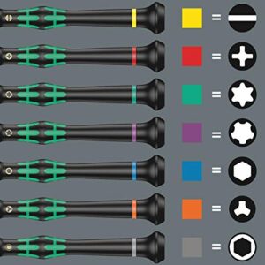 Wera 05118062001 2054 Screwdriver for Hexagon Socket Screws for Electronic Applications, 0.9 x 40 mm