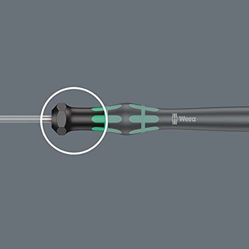 WERA 05118066001 2054 Screwdriver for Hexagon Socket Screws for Electronic Applications, 1.5 x 60 mm