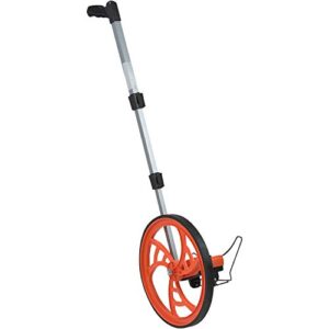 keson rr310 contractor grade measuring wheel (graduations: 10ths), 12-1/2-inch diameter , large - circumference: 3 ft , orange