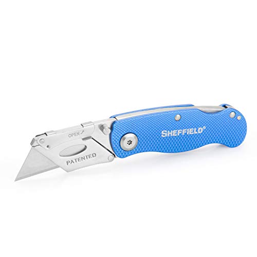 Sheffield 12113 Ultimate Lock Back Utility Knife, Box Cutter Knife, Safety Cutters, Box Cutters Folding Design