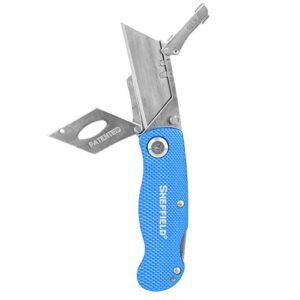 Sheffield 12113 Ultimate Lock Back Utility Knife, Box Cutter Knife, Safety Cutters, Box Cutters Folding Design