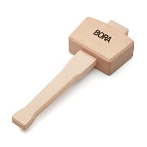 wooden mallet 4 ½” bora 540049, the well-balanced beechwood woodworking mallet that’s ideal for solid, damage-free striking