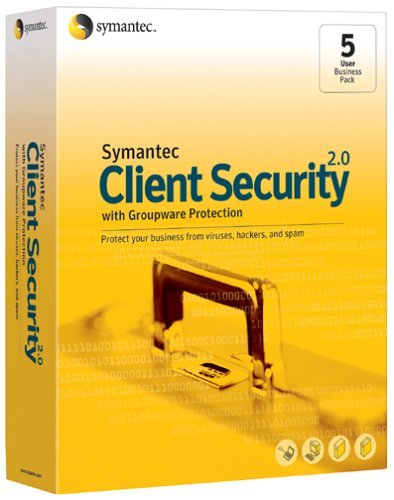 Symantec Client Security 2.0 with Groupware Protection - 5 User