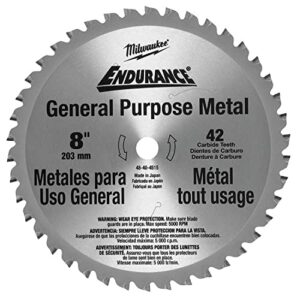 circular saw blade, cermet, 8 in, 42 teeth