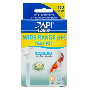 api pond wide range ph test kit 160-test pond water test kit