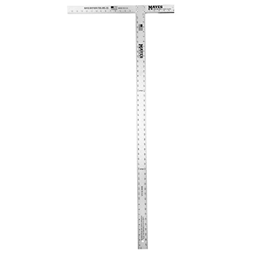 Great Neck Mayes 48 Inch Lightweight Aluminum Drywall Square,Silver,One Size,10181