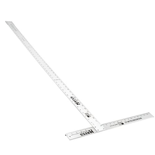 Great Neck Mayes 48 Inch Lightweight Aluminum Drywall Square,Silver,One Size,10181