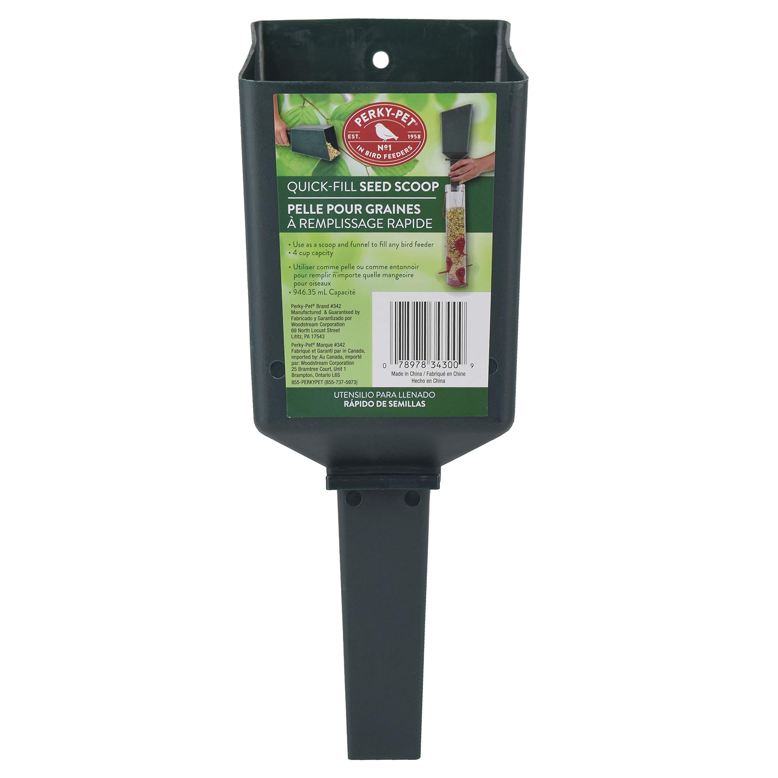 Perky-Pet 342 Quick-Fill Bird Seed Scoop, 6