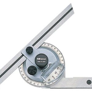 Mitutoyo 187-904, Universal Bevel Protractor, 6" Blade, 5 minute Vernier Resolution