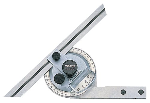 Mitutoyo 187-904, Universal Bevel Protractor, 6" Blade, 5 minute Vernier Resolution