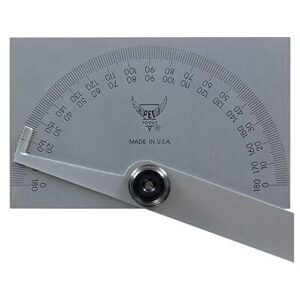 PEC 5170 0-180° Rectangle Protractor w/6" Arm