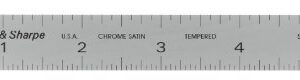 TESA Brown & Sharpe 599-314-604-1 Stainless Steel Rule, 6" Length