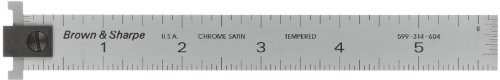 TESA Brown & Sharpe 599-314-604-1 Stainless Steel Rule, 6" Length