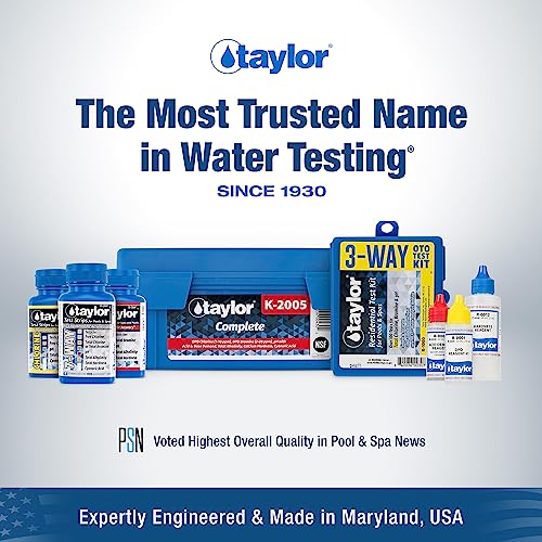 Taylor Complete Pool & Spa Test Kit - High Range K-2005C 2 oz Reagents