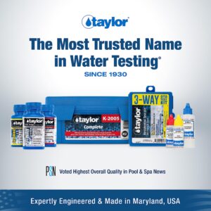 taylor service complete pool water test kit k-2006c