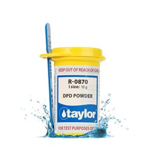 taylor technologies taylor tech r-0870-i dpd powder for swimming pool, 10gm, as shown