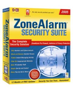 zonealarm security suite 2005