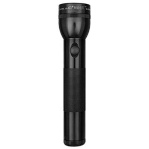 Maglite Heavy-Duty Incandescent 2-Cell D Flashlight in Display Box, Black