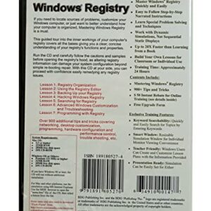 BDG PUBLISHING Mastering Windows Registry ( Windows/Macintosh )