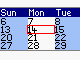 calendar bar