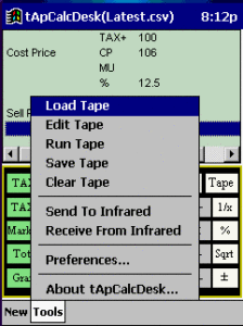 tapcalc desk calculator with tape (mips)