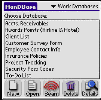 HanDBase for Palm OS Enterprise edition