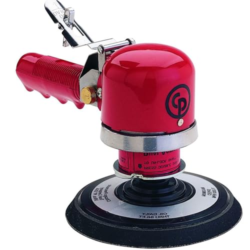 Chicago Pneumatic CP870 - Air Random/Rotary Sander Tool, Home Improvement, Woodworking Tools, Rust Removal, Polisher, Sanding Tool, Rotary Tool, Non-Vacuum, PSA, 6 Inch (150 mm), 10000 RPM