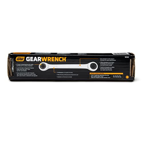 GEARWRENCH 4 Pc. Double Box Ratcheting E-Torx Wrench Set - 9224D,Silver