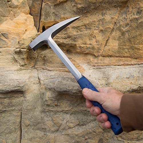 ESTWING Rock Pick - 22 oz Geology Hammer with Pointed Tip & Shock Reduction Grip - E3-22P