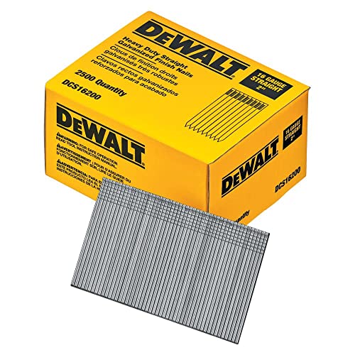 DEWALT DCS16200 2-Inch by 16 Gauge Finish Nail (2,500 per Box)