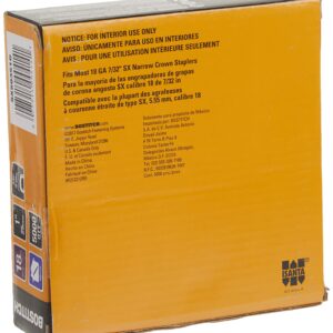 BOSTITCH Crown Staples, Narrow, 1 x 7/32-Inch, 18GA, 5000-Pack (SX50351G)