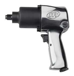 ingersoll rand 231c 1/2” drive air impact wrench – lightweight, max 600 ft-lbs torque output, adjustable power, twin hammer, silver, 3.4 x 8.2 x 8.8 inches