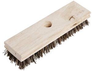 quickie union mix deck scrub, outdoor scrub brush, heavy-duty rough surface, scrubbing wood or concrete