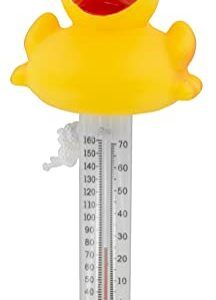 GAME 7000 Derby Duck Spa and Pool Thermometer Shatter-Resistant Casing, Tether Included, 9-in Height x 3-1/2-in Diameter, Old Version